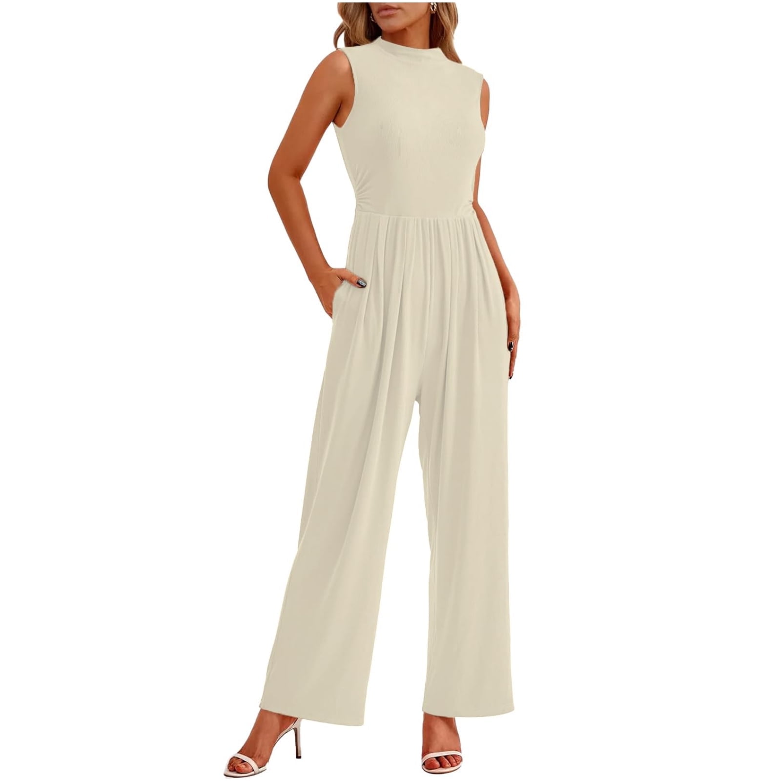 Vine Womens Summer One Piece Jumpsuits Dressy Casual Outfits Sleeveless ...