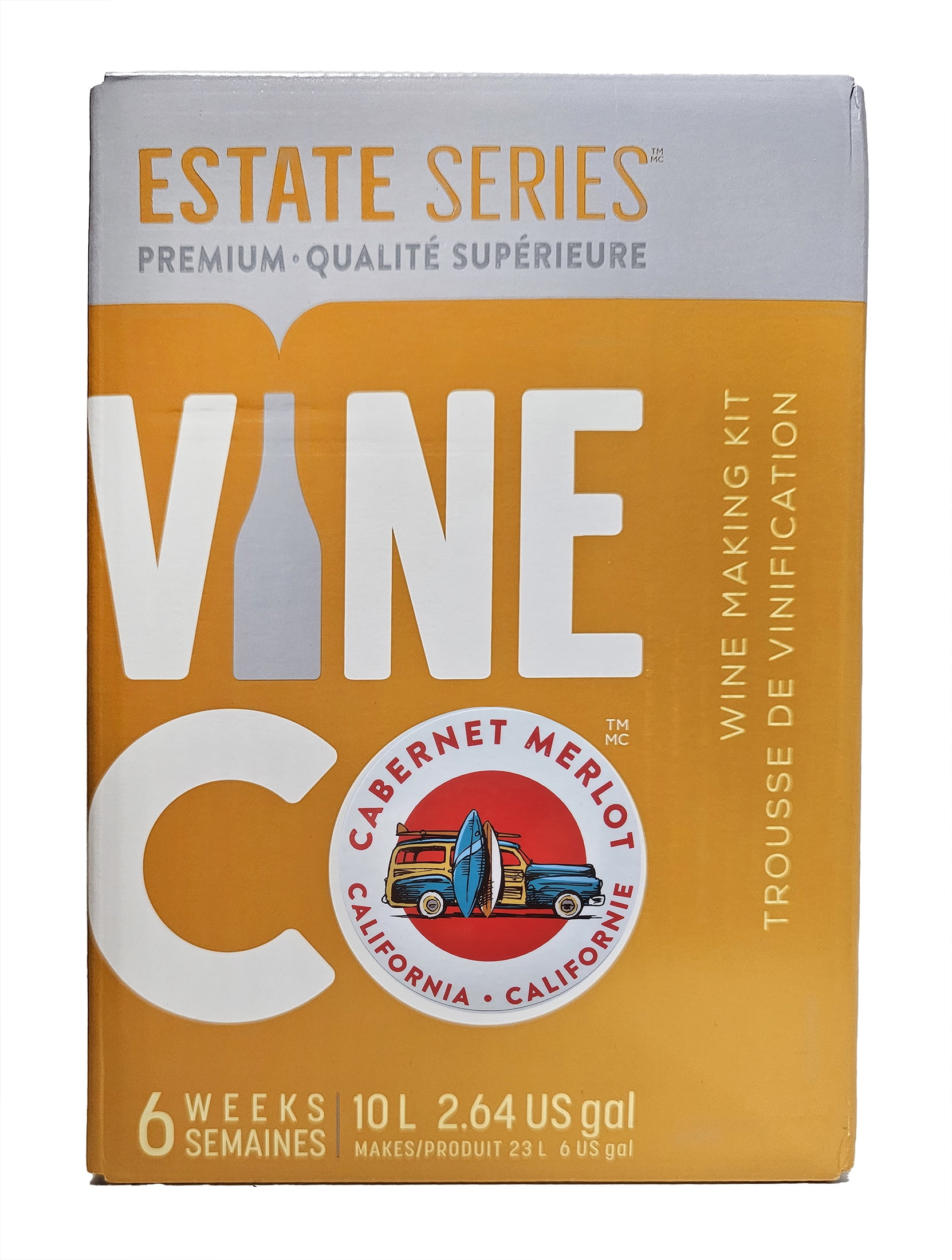 VineCo Estate Series Cabernet Merlot Wine Making Ingredient Kit ...