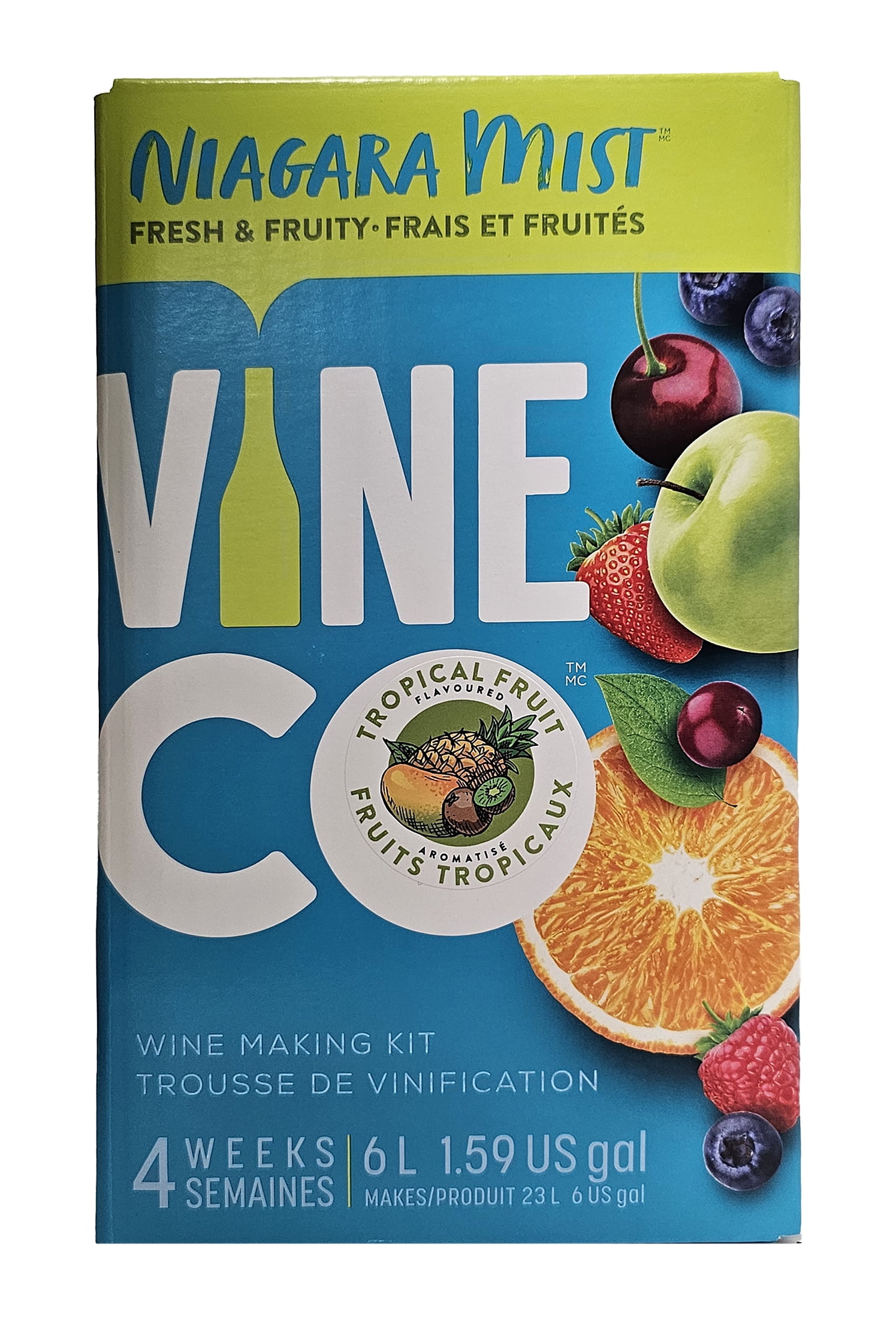 VineCo Niagara Mist Tropical Fruit Wine Ingredient Kit - Walmart.com