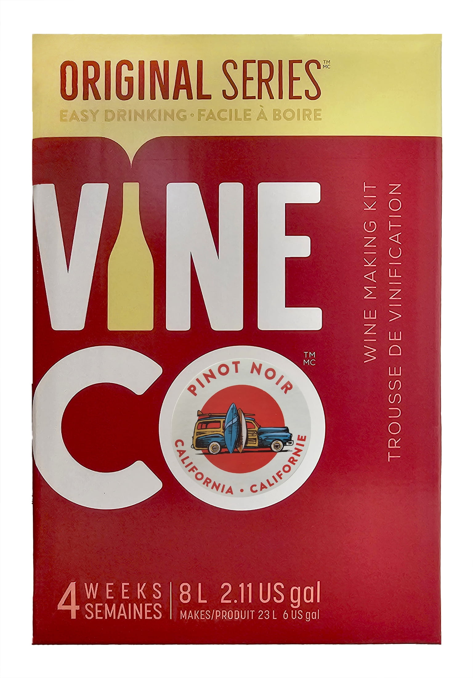 VineCo Original Series California Pinot Noir Wine Making Ingredient Kit - Walmart.com