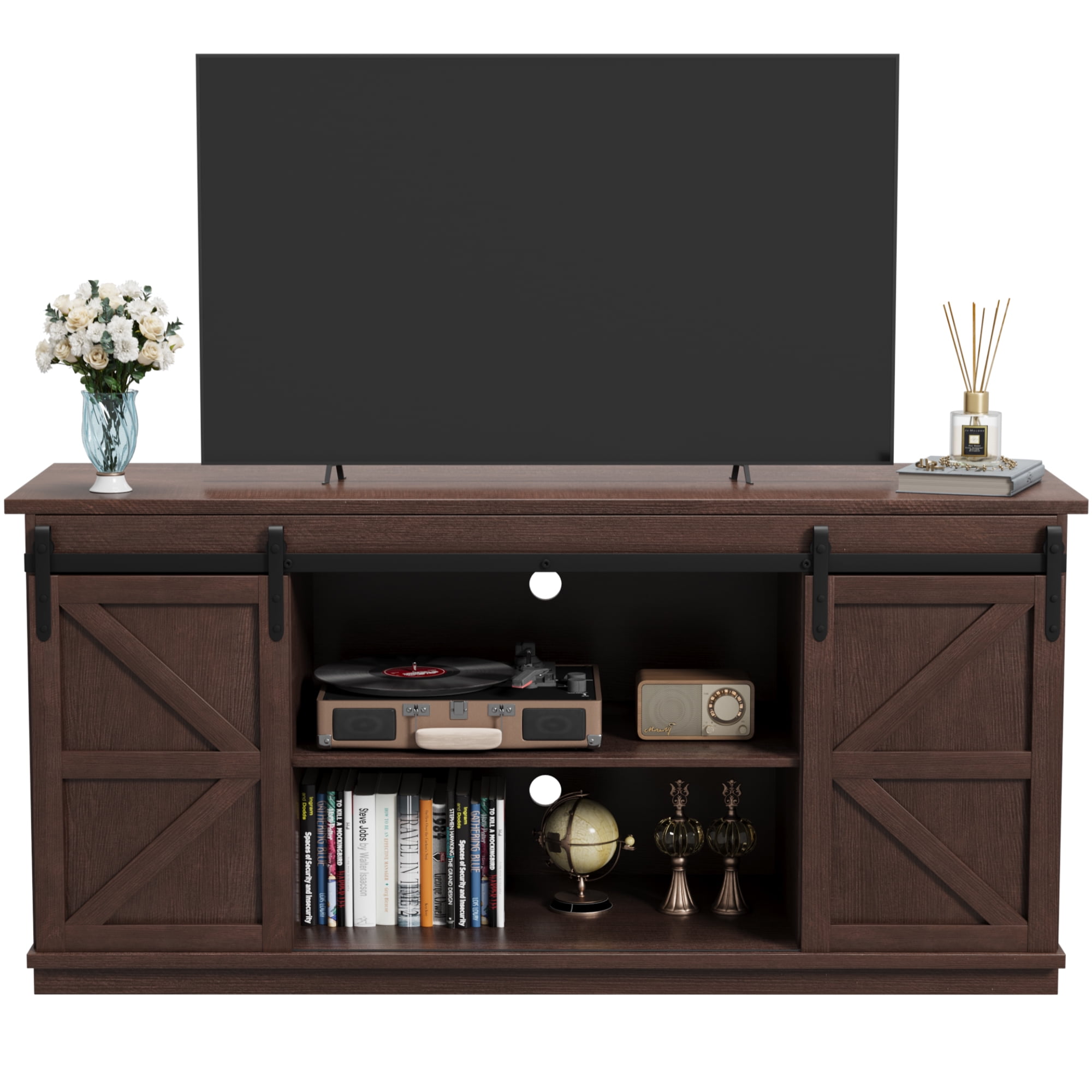 Vineego 58 inch Farmhouse TV Stand and Entertainment Center for ...