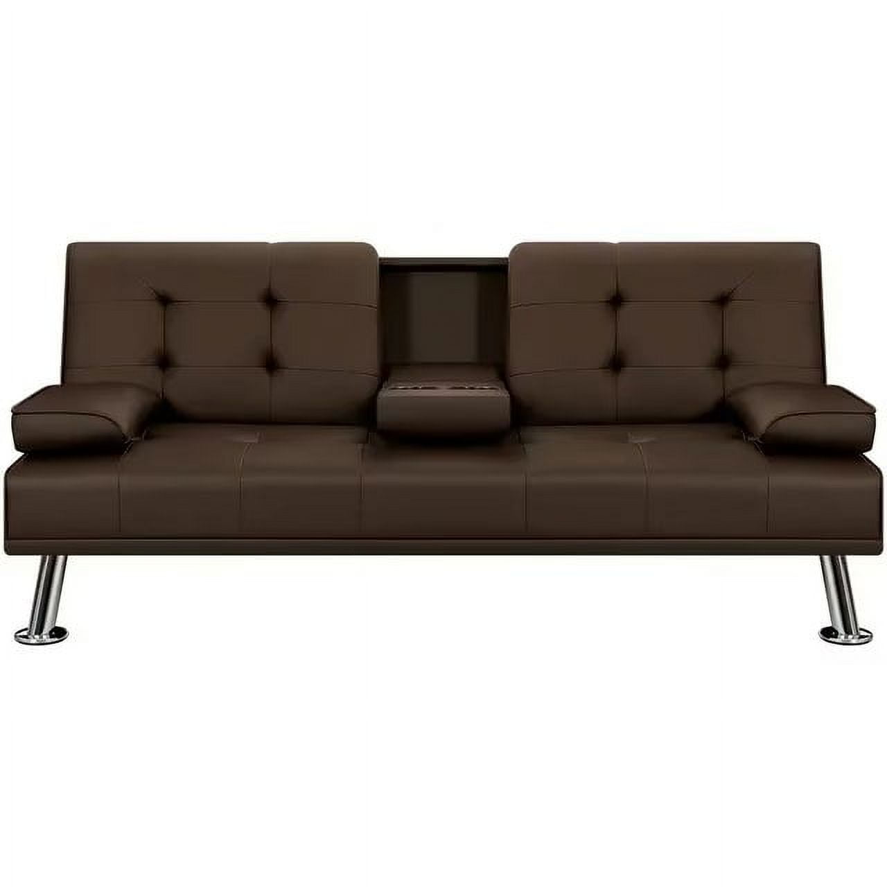 Vineego Couch Relax Modern Wood Convertible Folding and Futon Sofa Bed ...