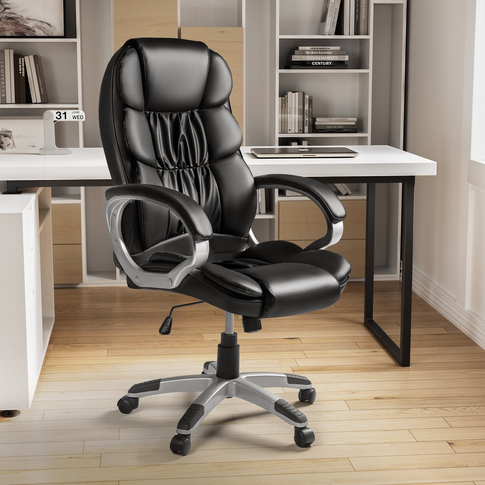 Vineego Office Chair High Back Computer Chair Ergonomic Desk Chair, PU ...