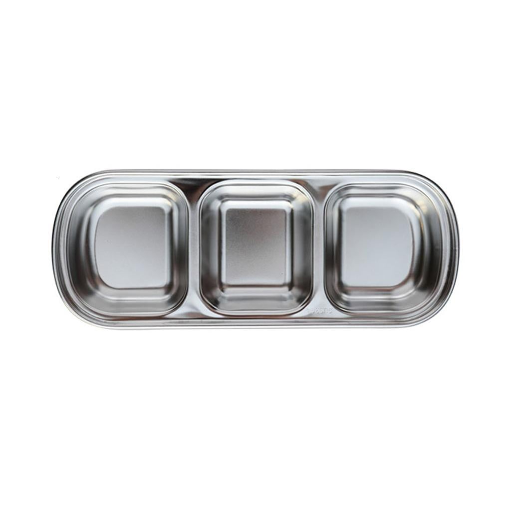 Vinegar Soys Spices Condiment Tray Snacks Plate Divided Seasoning Sauce ...