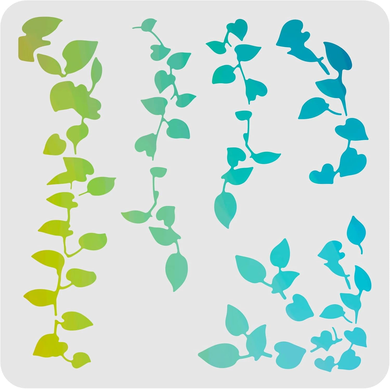 Vines Drawing Painting Stencils Templates 11.8x11.8 inch Plastic ...