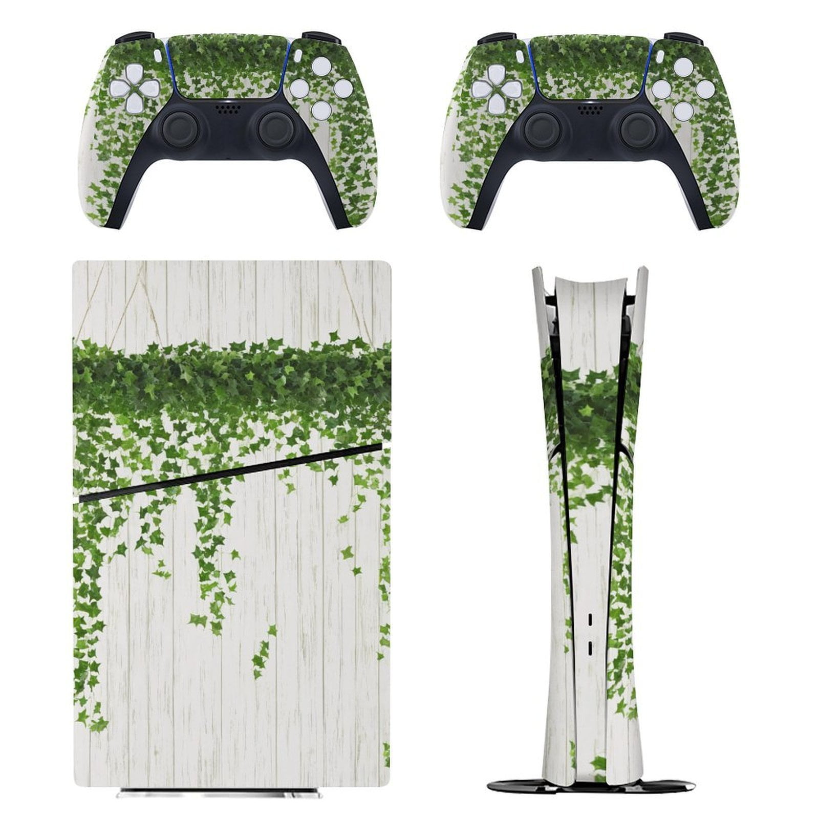 Vines Wooden Console Skin Bundle for PS5 Pro Slim Disc & Digital / PS4 ...