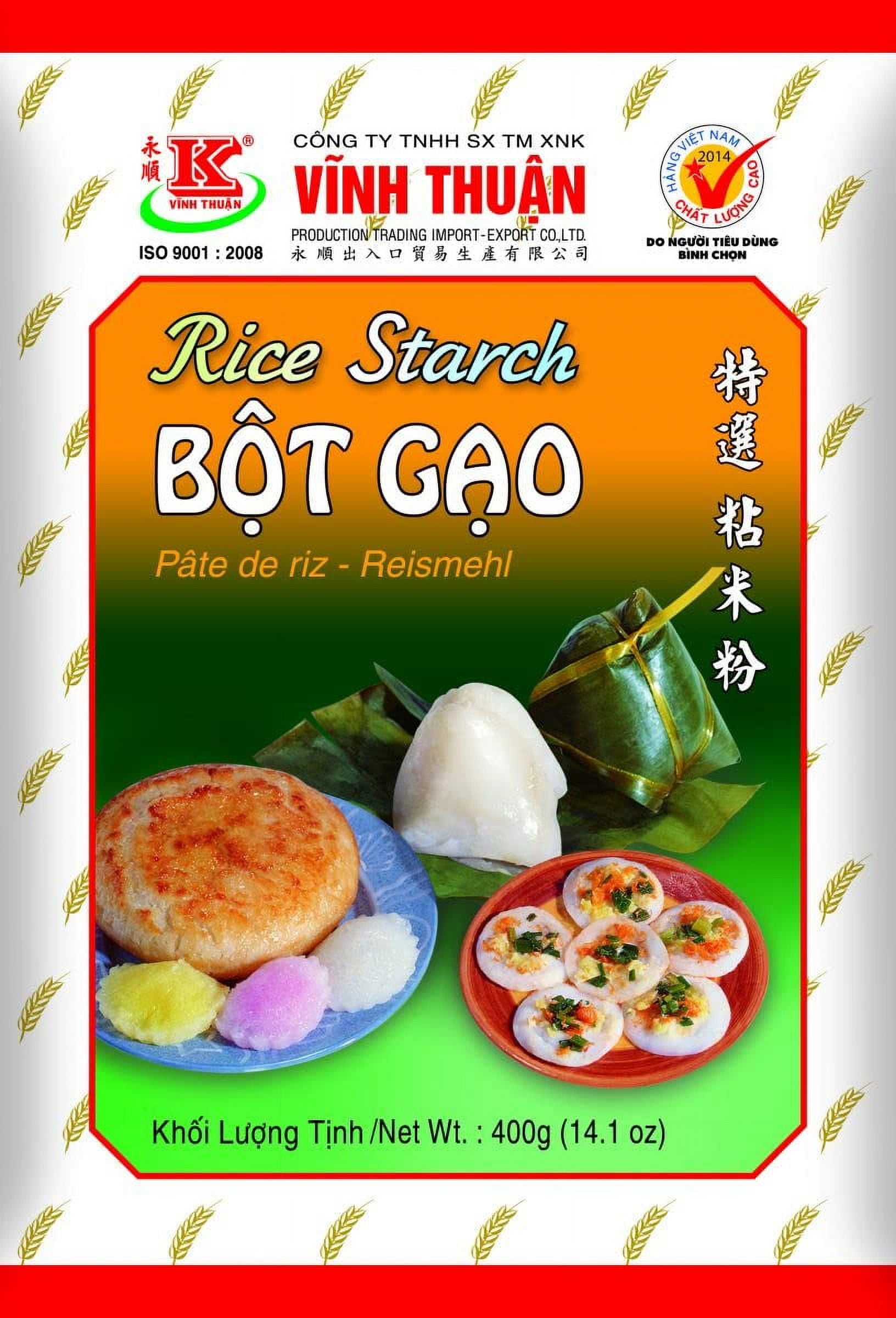 Vinh Thuan - Rice Starch MDA05 - Gluten Free - Bot Gao, 1 Bag (14.1 oz ...