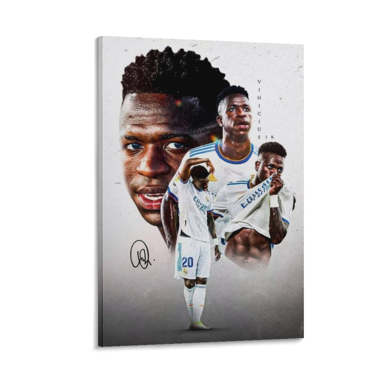 Vinicius Jr Poster Vini Jr Football Poster 3 Canvas Art Poster and Wall ...