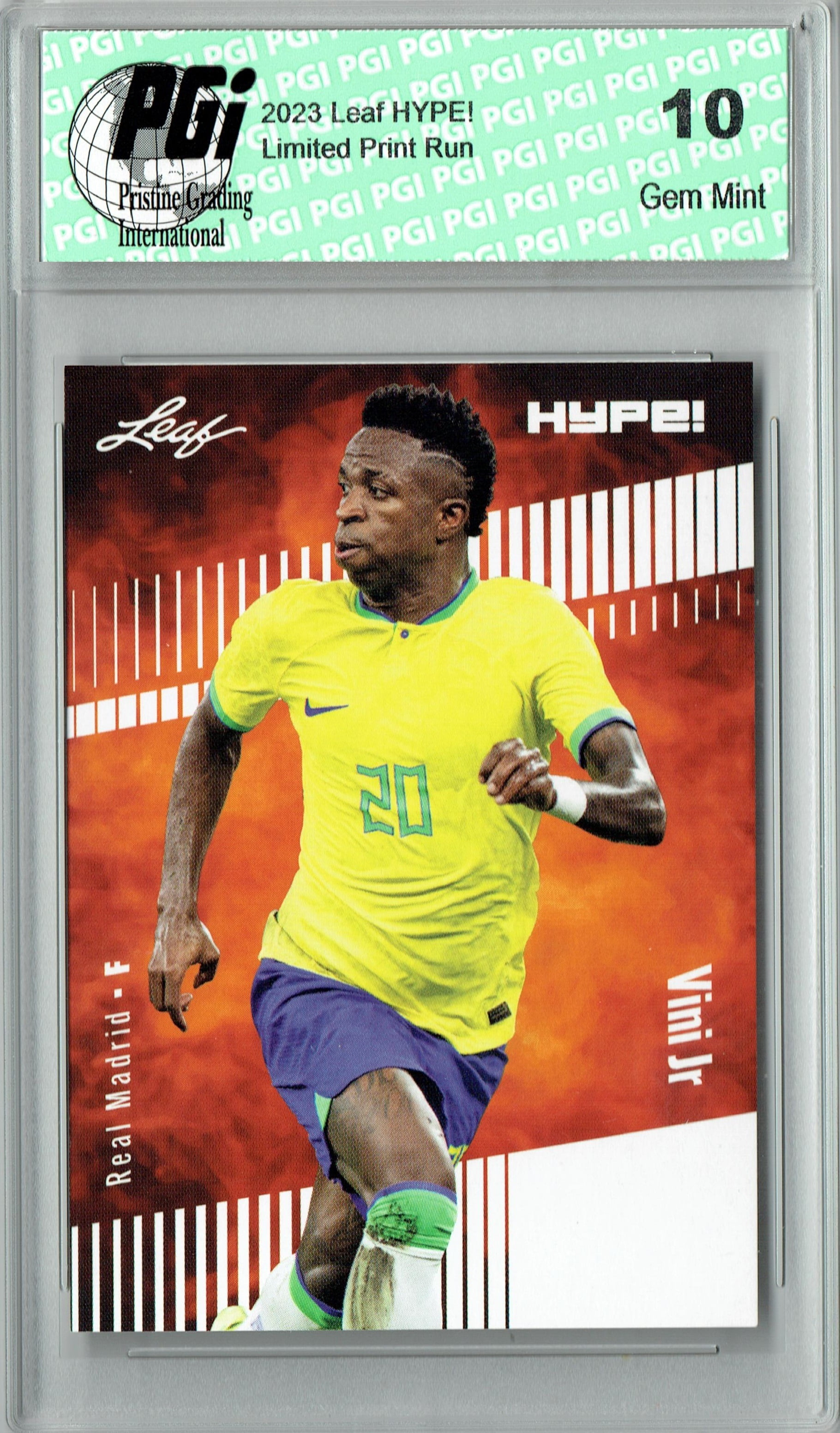 Vinicius Vini Junior 2023 Leaf HYPE! #138 Only 5000 Made! Brazil Card ...