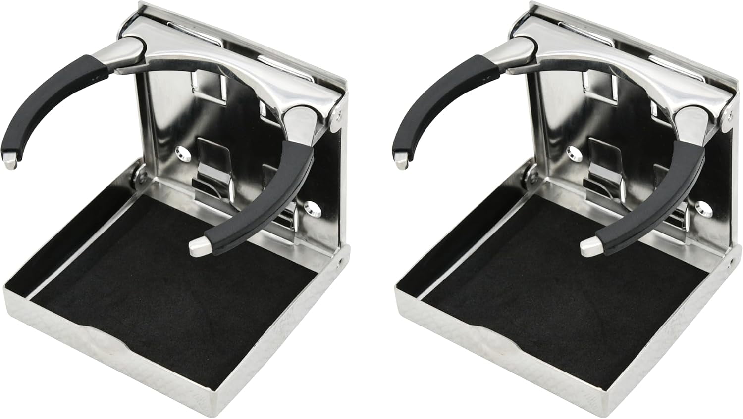 Vinland Marine Folding Cup Holders for Boats 4"x4", Adjustable Folding ...