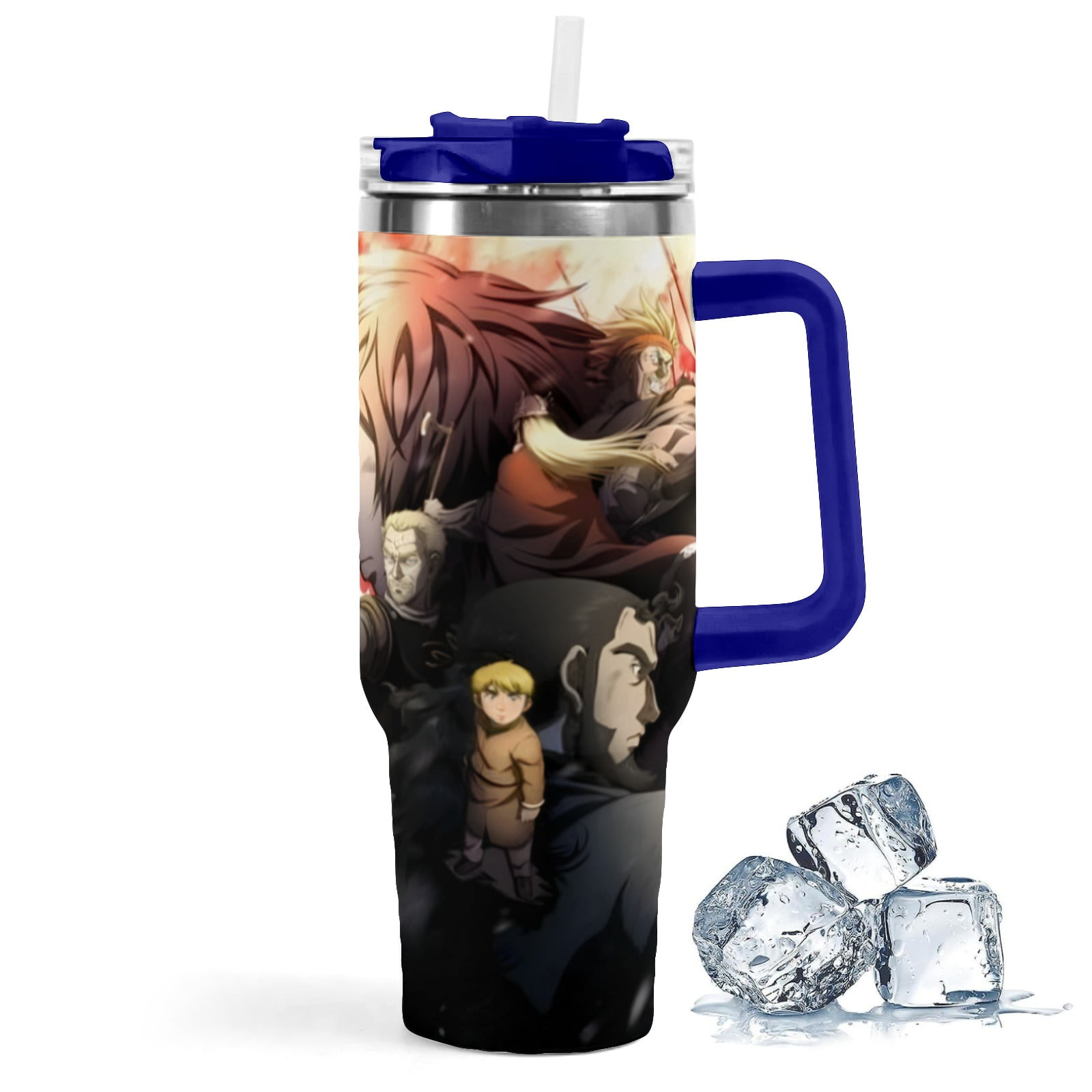 Vinland Saga Large capacity car cup has an iconic print, is durable with insulation, and ...