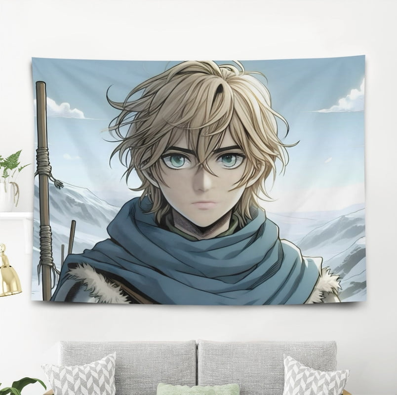 Vinland Saga pattern wall hanging 50*60 inches high-quality peach skin ...