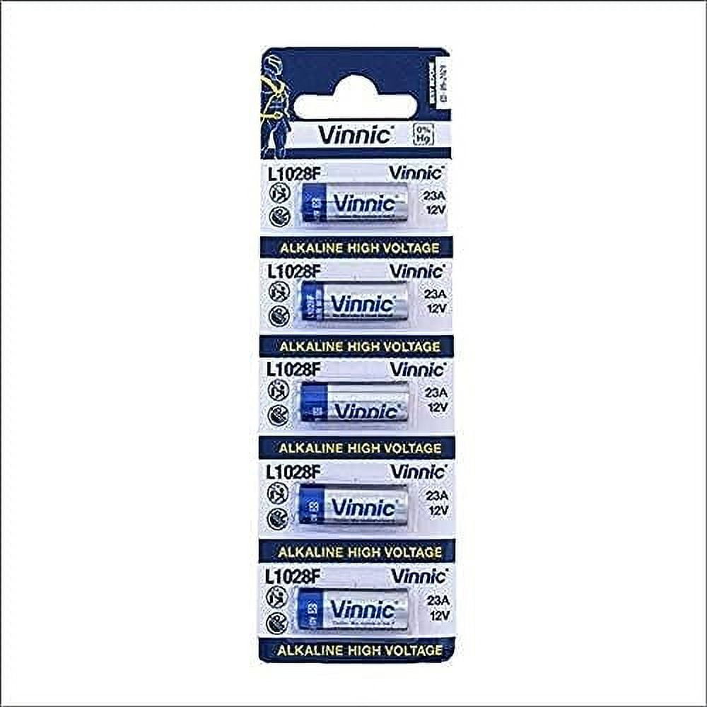 Vinnic 5pk L1028 Alkaline 12V Batteries GP23A, MN21, A23, LRVO8 ...