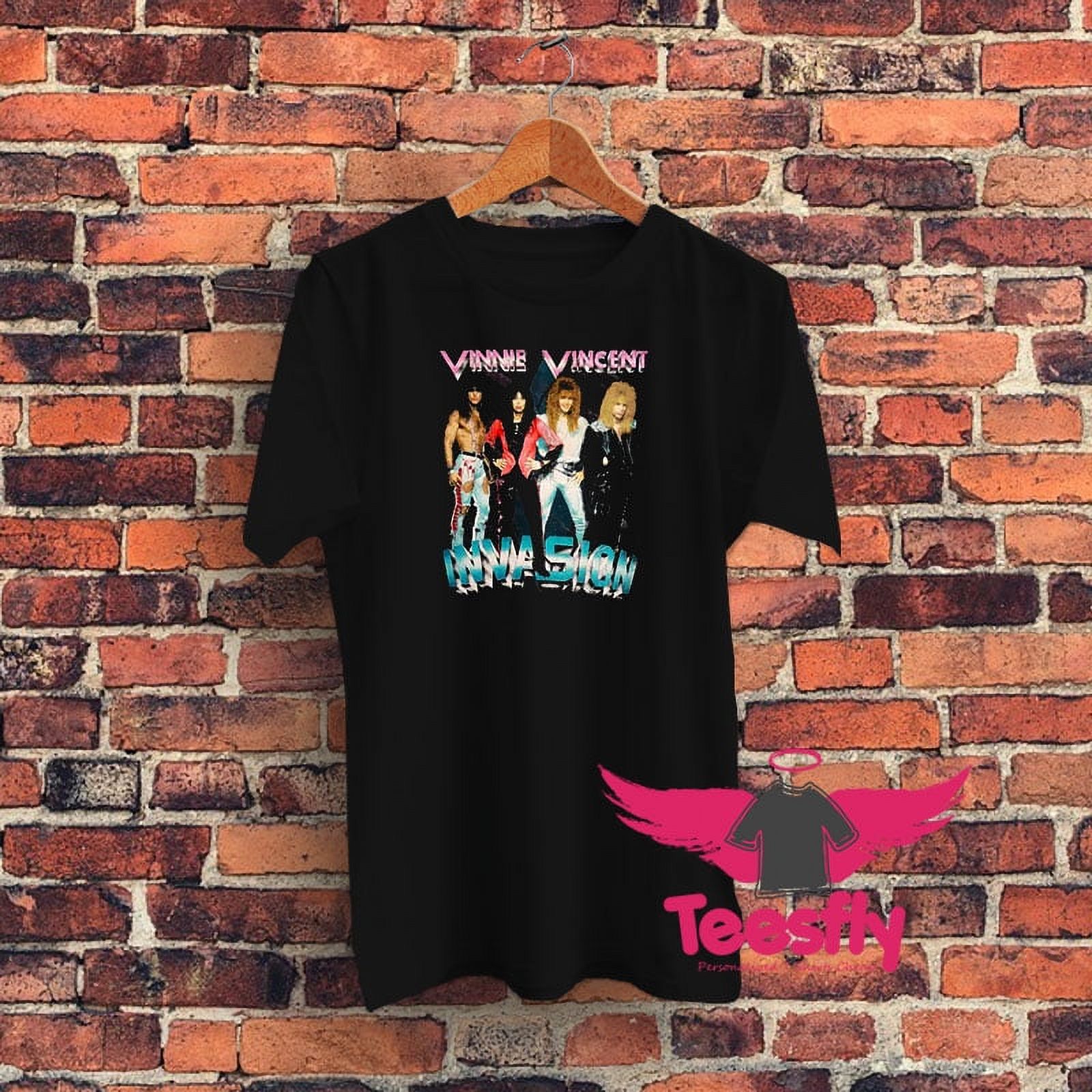 Vinnie Vincent Invasion 1988 All Systems Go Tour Graphic T-Shirt ...