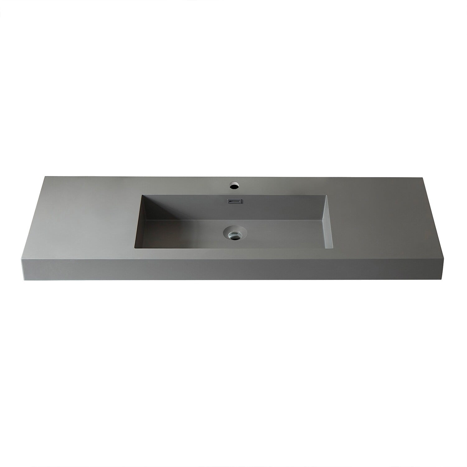 Vinnova Ablitas Composite Granite Stone Vessel Bathroom Vanity Sink 59. ...