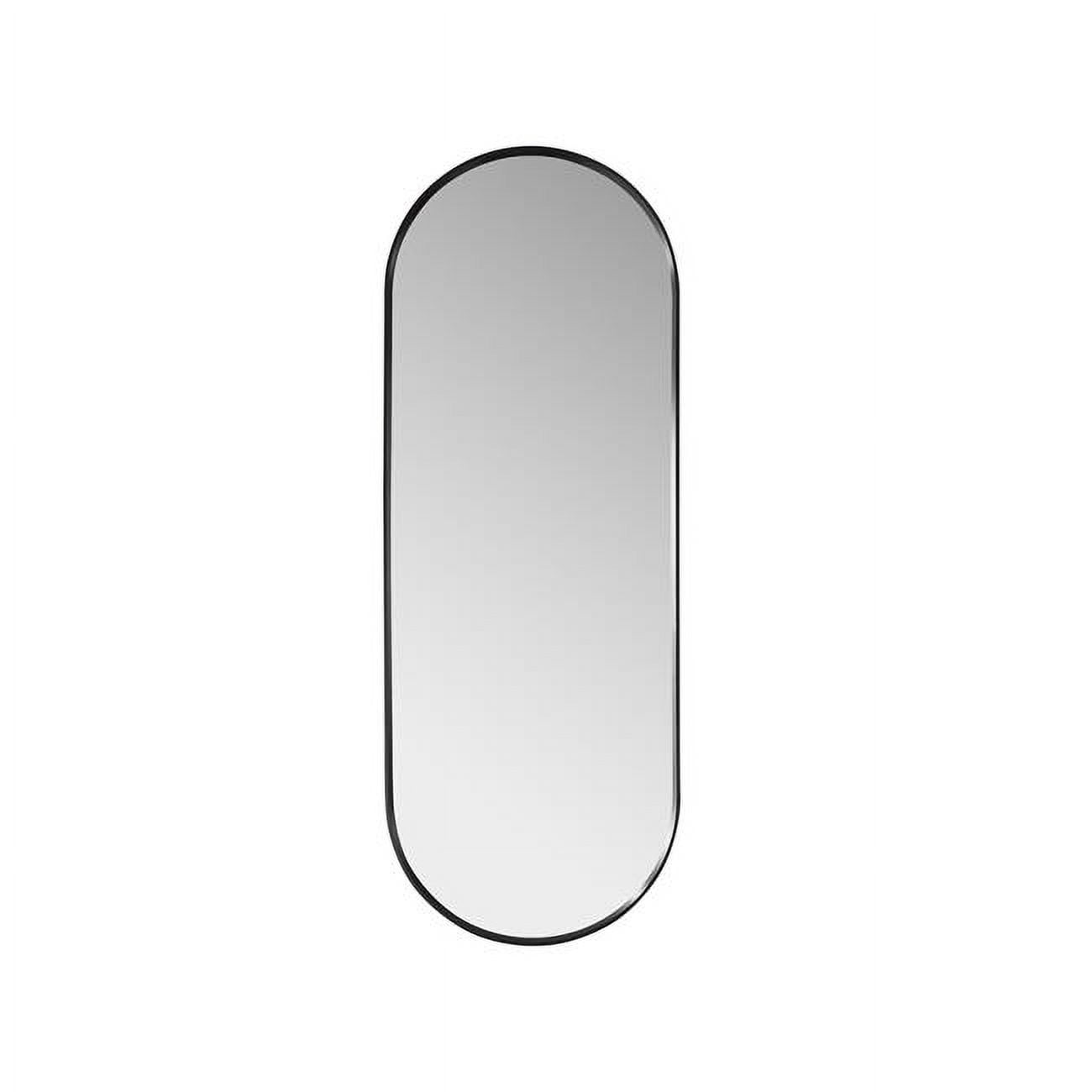 Vinnova Luarca 18 in. W x 48 in. H Oval Metal Wall Mirror 18 in. W x 48 ...