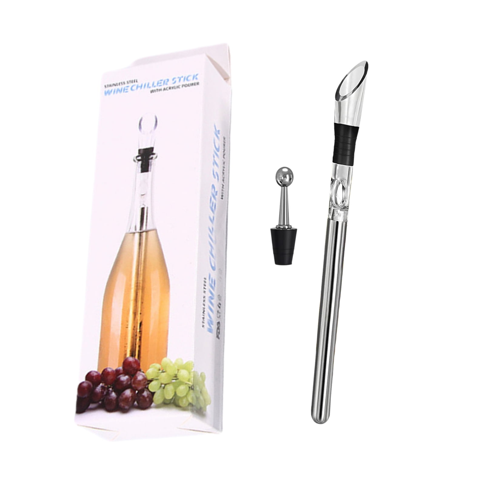 VinoAmigo - Wine Cooling Stick, Wine Chiller Stick Rapid Cooler, 3-In-1 ...