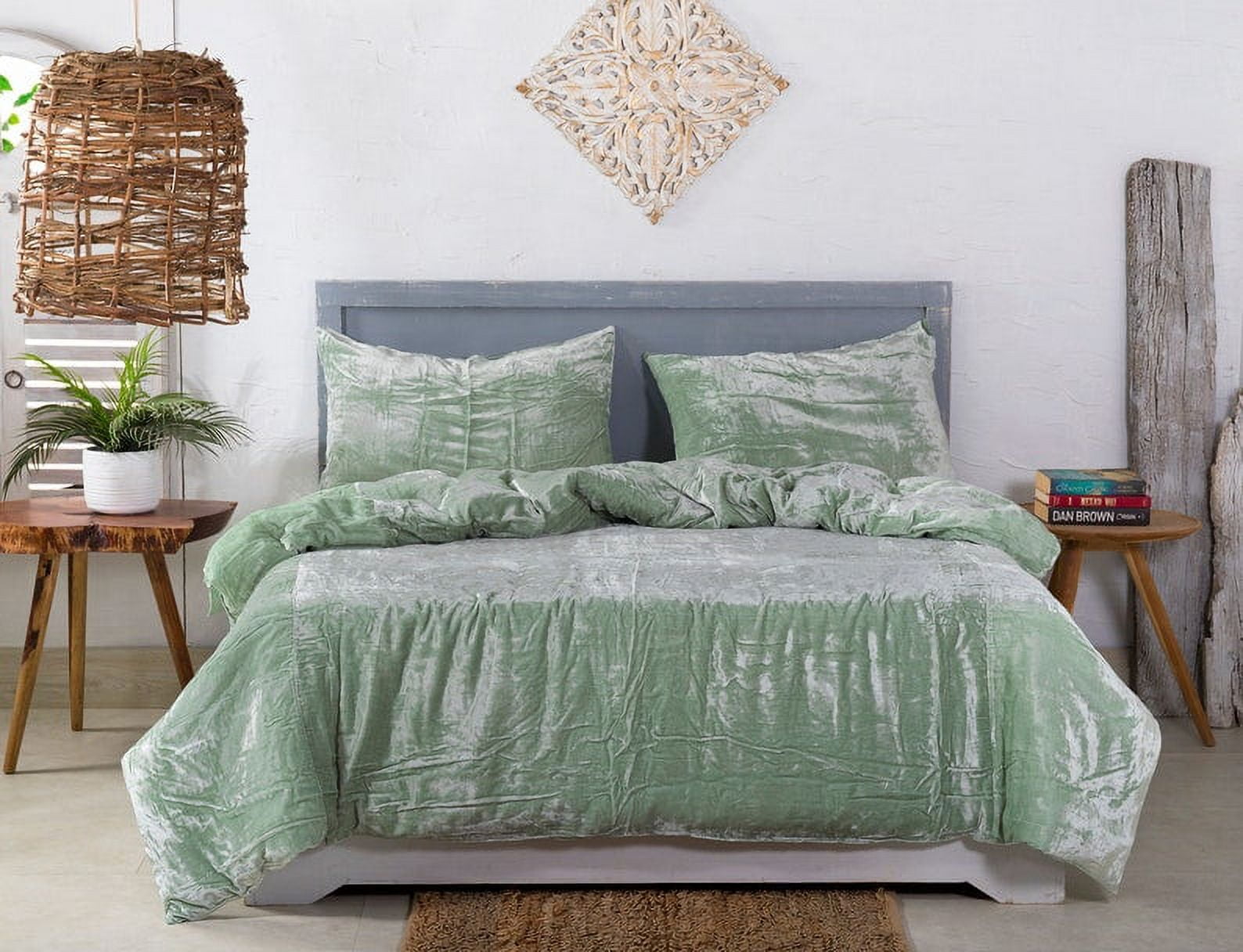 Vinsan Decor Ultra-Luxe Crushed Velvet Duvet Cover, Boho Bedding UO ...