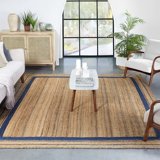 Vinsan International Hand Woven Braided Farmhouse Jute Area Rug 4 ft ...