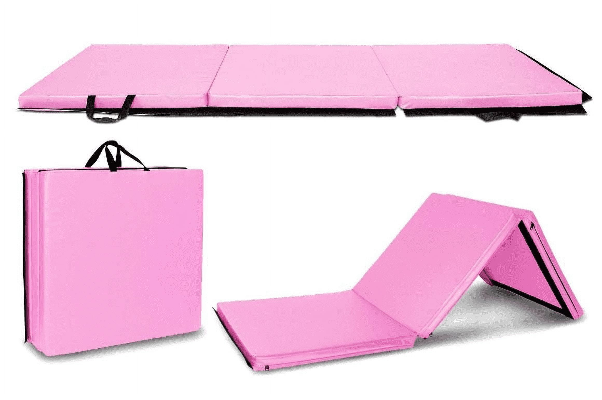 Vinsco 6' Folding Tri-fold Gymnastics Gym Exercise Aerobics Mat, 6ft x ...