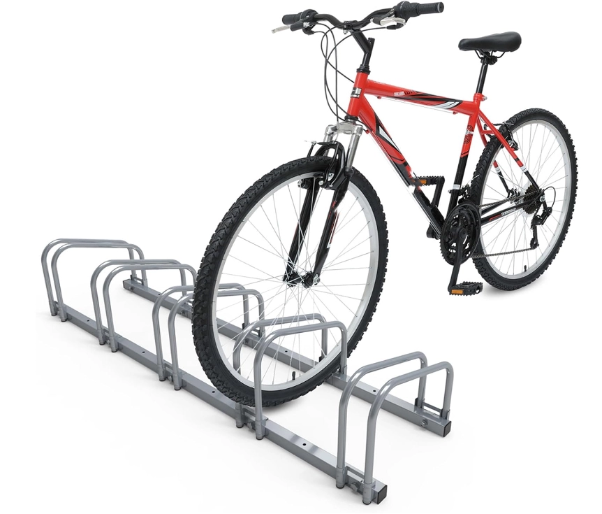Vinsco Bike Stand Floor 5 Rack Bike Garage Bicycle Storage Parking Rack ...