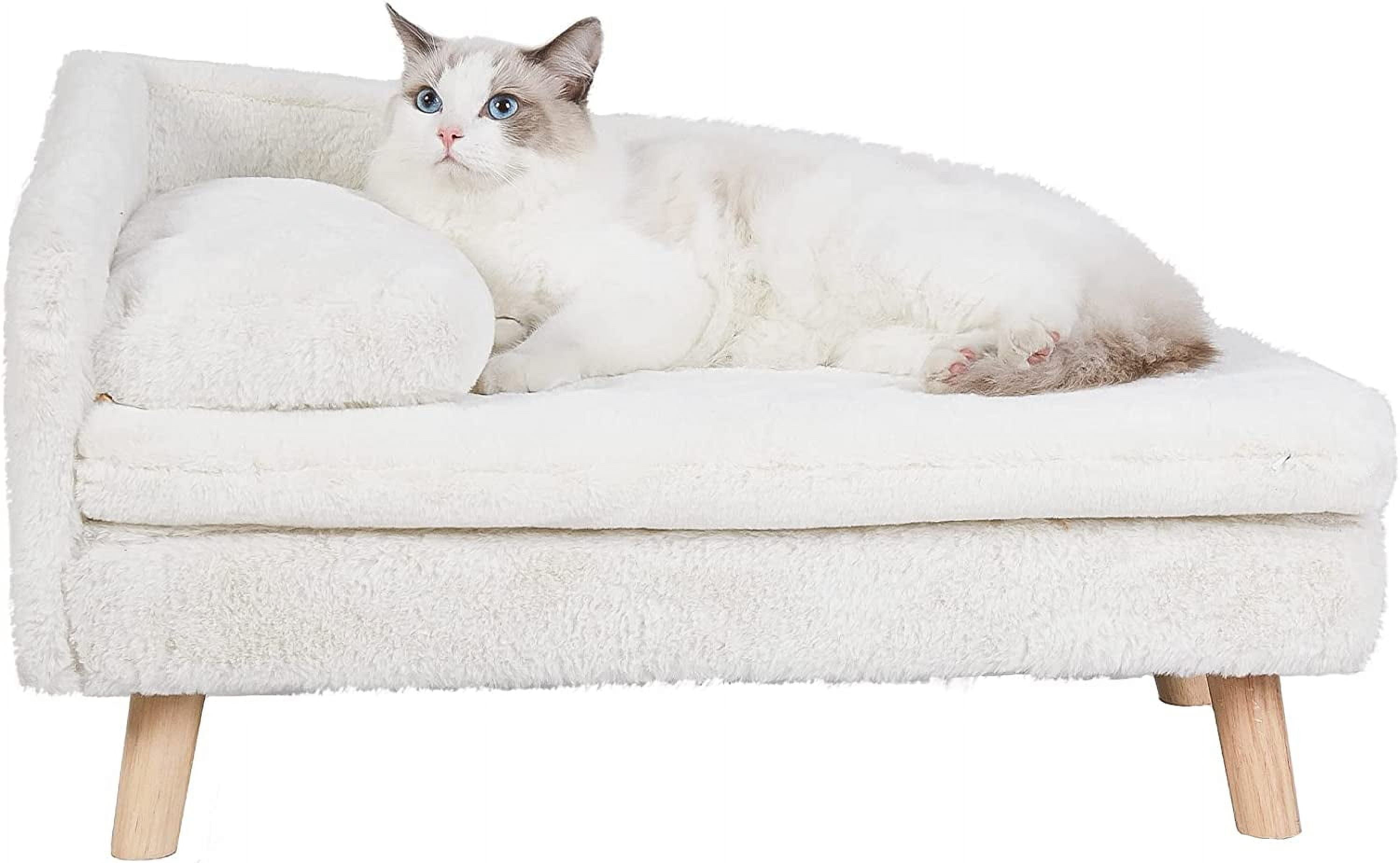 Vinsco Elevated Pet Bed,Nordic Pet Stool Bed with Cozy Pad Waterproof ...