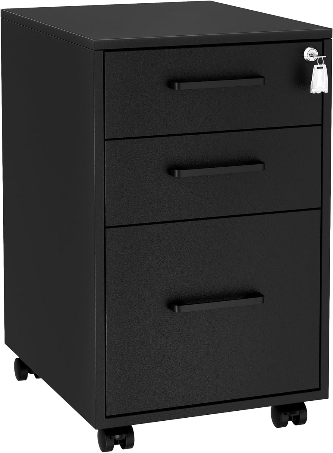 Vinsco File Cabinet, Office Filing Cabinet with Lock, Pre-Assembled ...