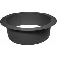 30in. Galvanized Round Fire Ring - Walmart.com
