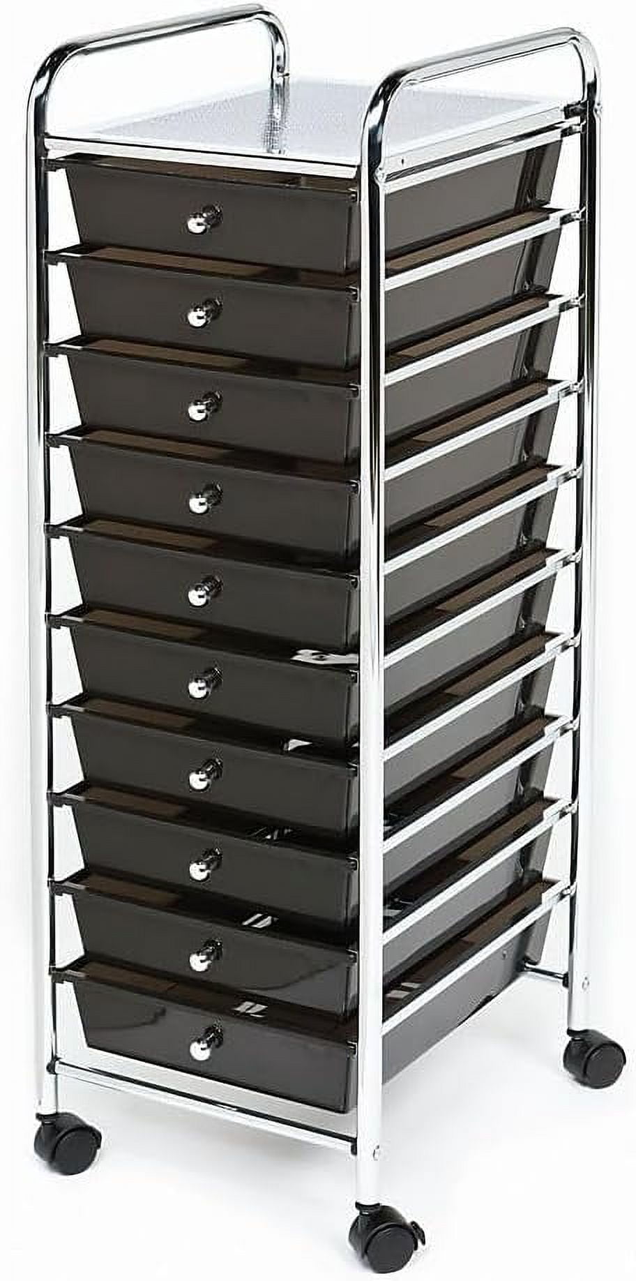 Vinsco Rolling Utility Organizer Storage Cart, for Home Office, School ...