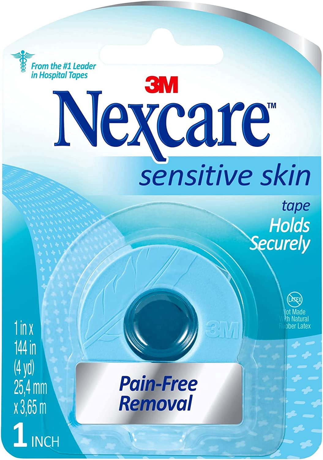 Vinsco Sensitive Skin Low Trauma Tape, 1 in x 4 yd, Pain-Free Removal ...