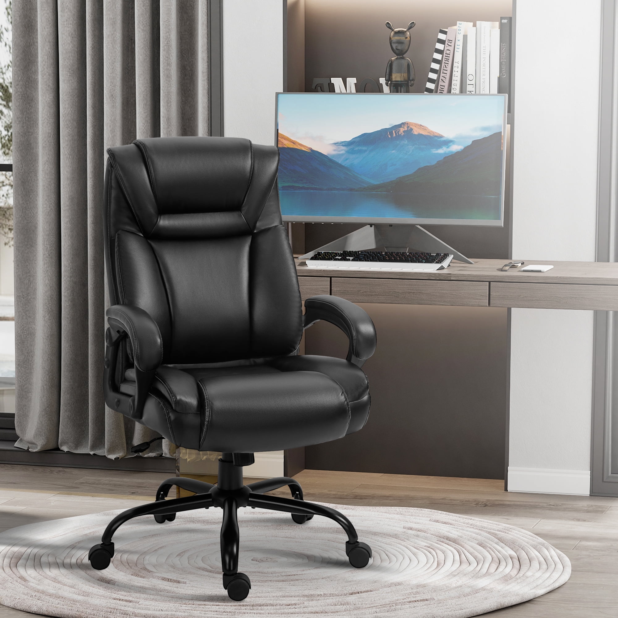 Vinsetto Big and Tall 400lbs Executive Office Chair with Wide Seat ...