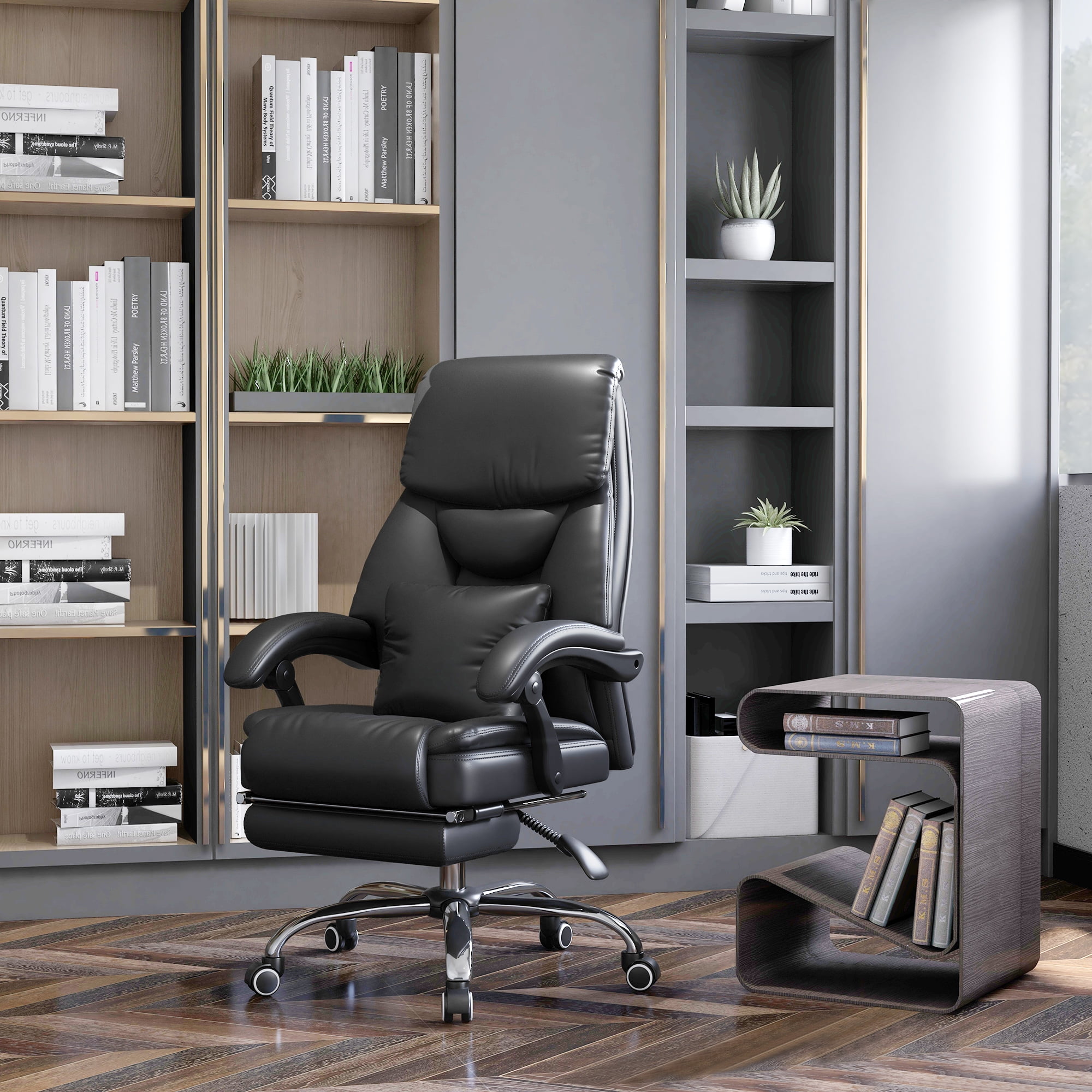 Vinsetto Executive Office Chair with Kneading Massage Swivel Wheels ...