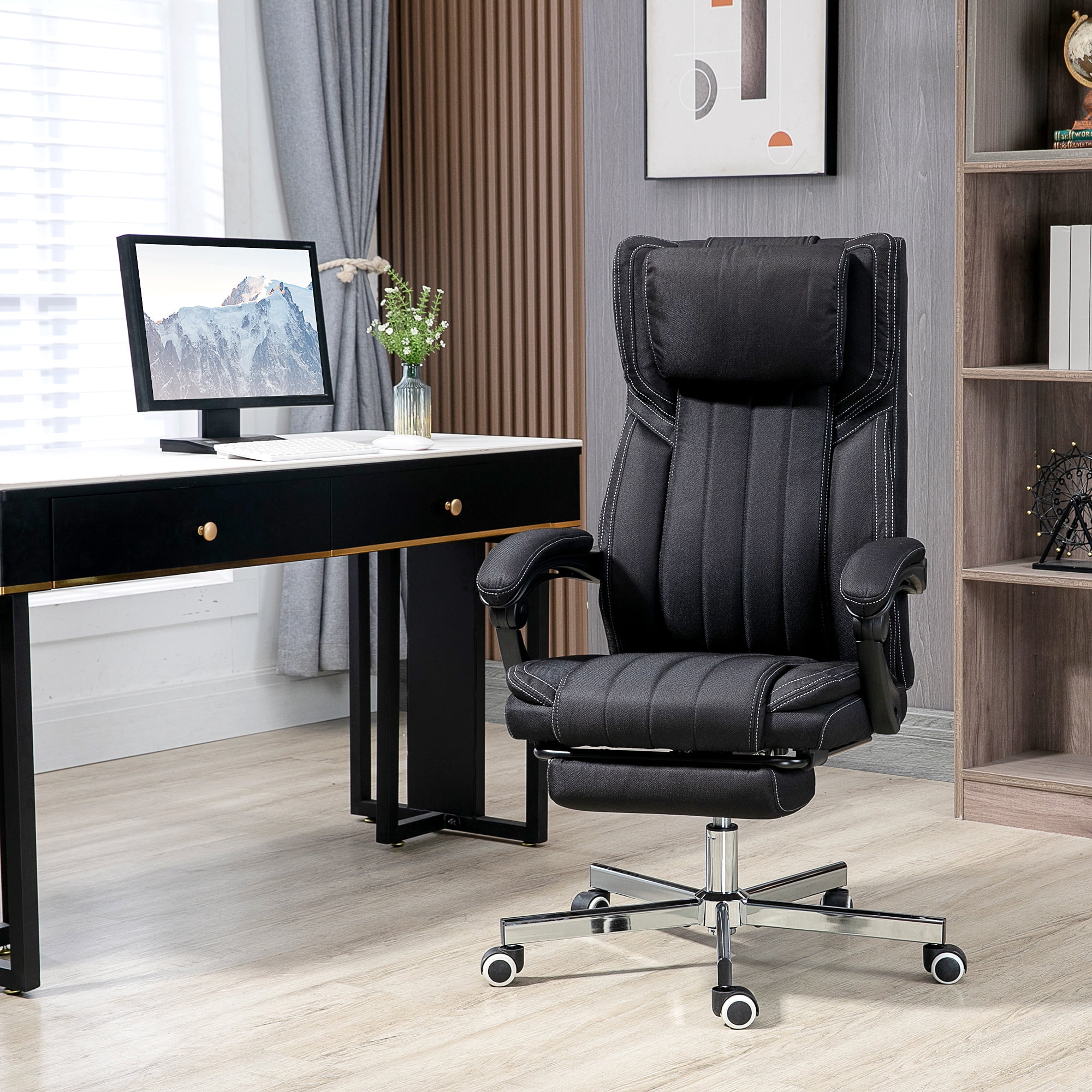 Vinsetto High-Back Vibration Massage Office Chair, Reclining Computer ...