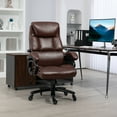 Vinsetto PU Leather Office Chair for Big and Tall, 400lb, Brown - Walmart.com