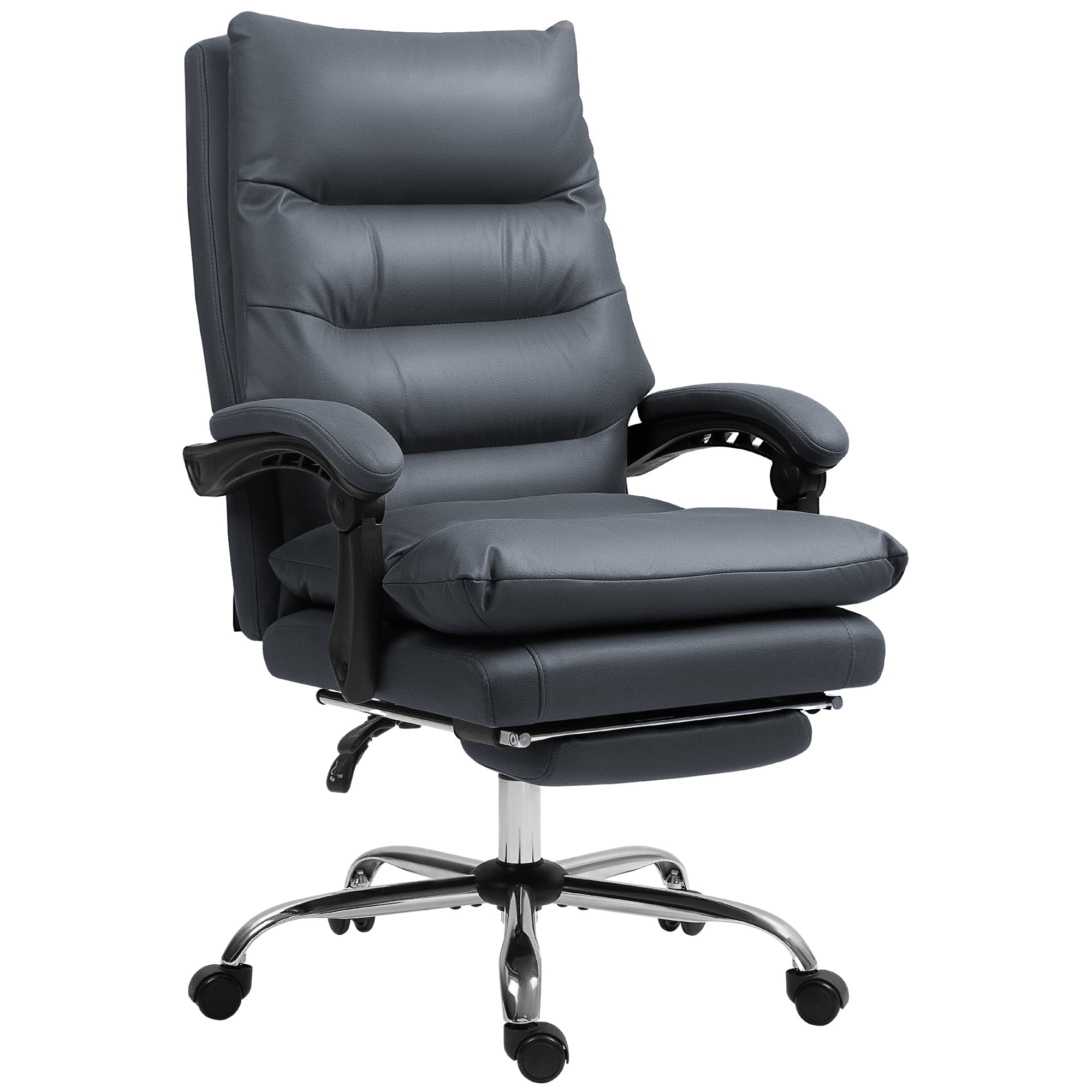 Vinsetto Vibration Massage Office Chair with Heat, Recining Back ...