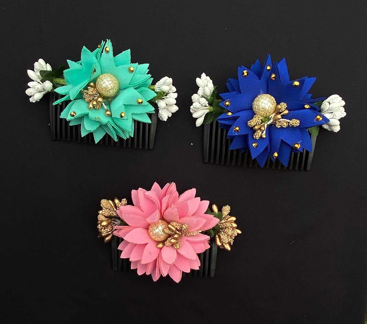 Vinshbond Fancy Hair Comb Hair Side CombBridal Hair Accessories Combo ...