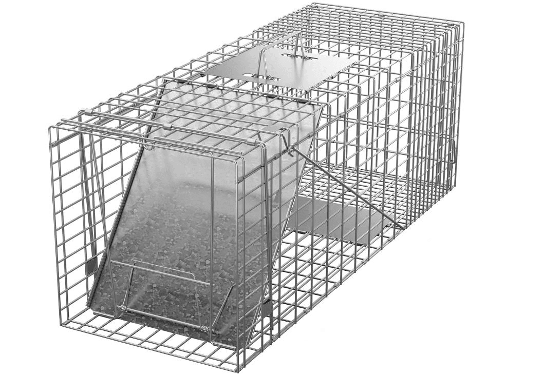 Rats Traps Humane Live Animal Trap 32x12x12 - Steel Cage For Rodents ...
