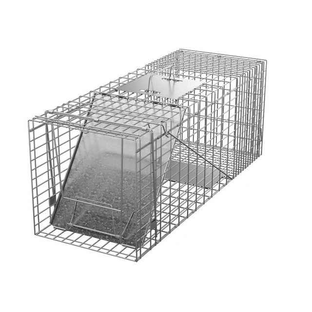 Vinso Live Animal Cage Trap 32" X 12.5" X 12" w/Iron Door Steel Cage ...