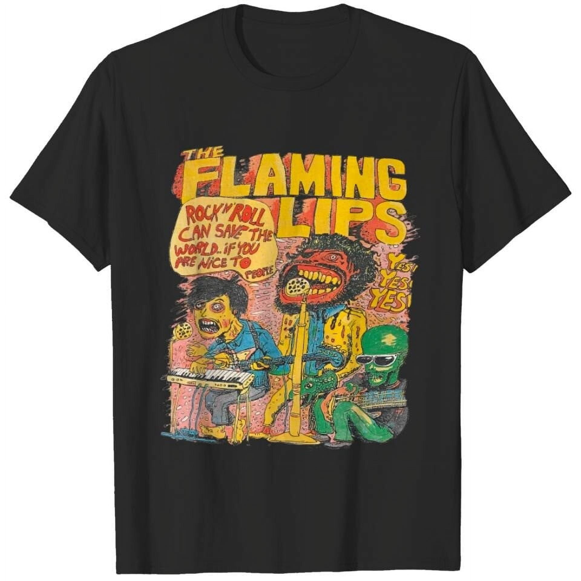Vintage 00S The Flaming Lips Rock Band T-Shirt, Rock Alternative Music ...