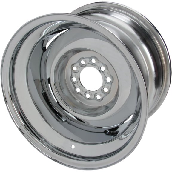 Vintage 15x10 Chrome Steel Wheel, 5 on 5.5, 4.5 Inch BS - Walmart.com
