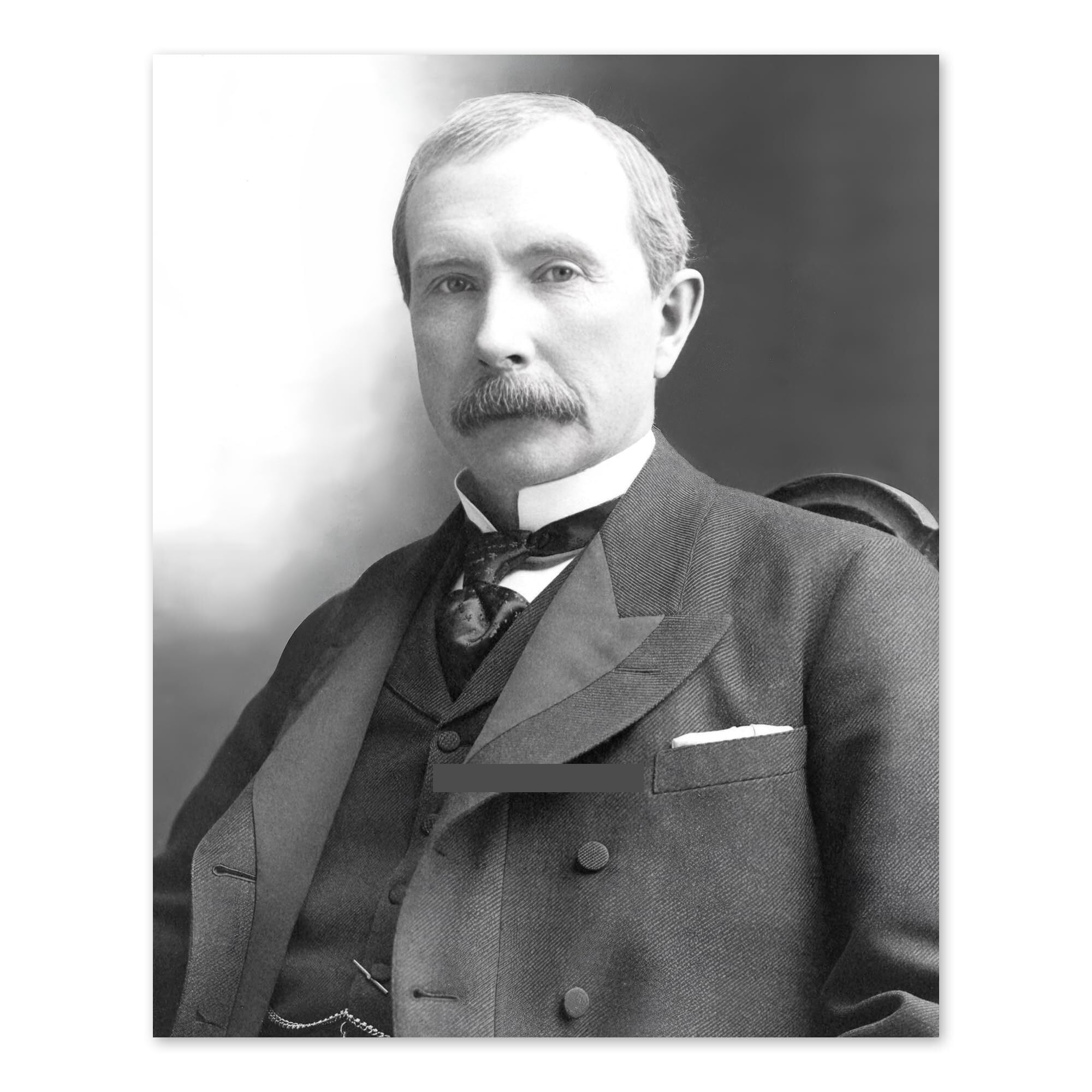 Vintage 1895 John D. Rockefeller Photo Print - Vintage Portrait Photo ...