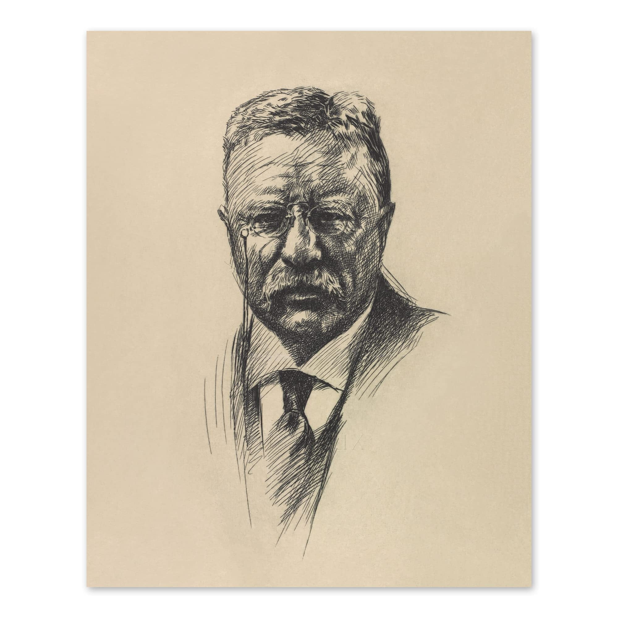 Vintage 1919 Theodore Roosevelt Bust Portrait Photo Theodore Roosevelt ...