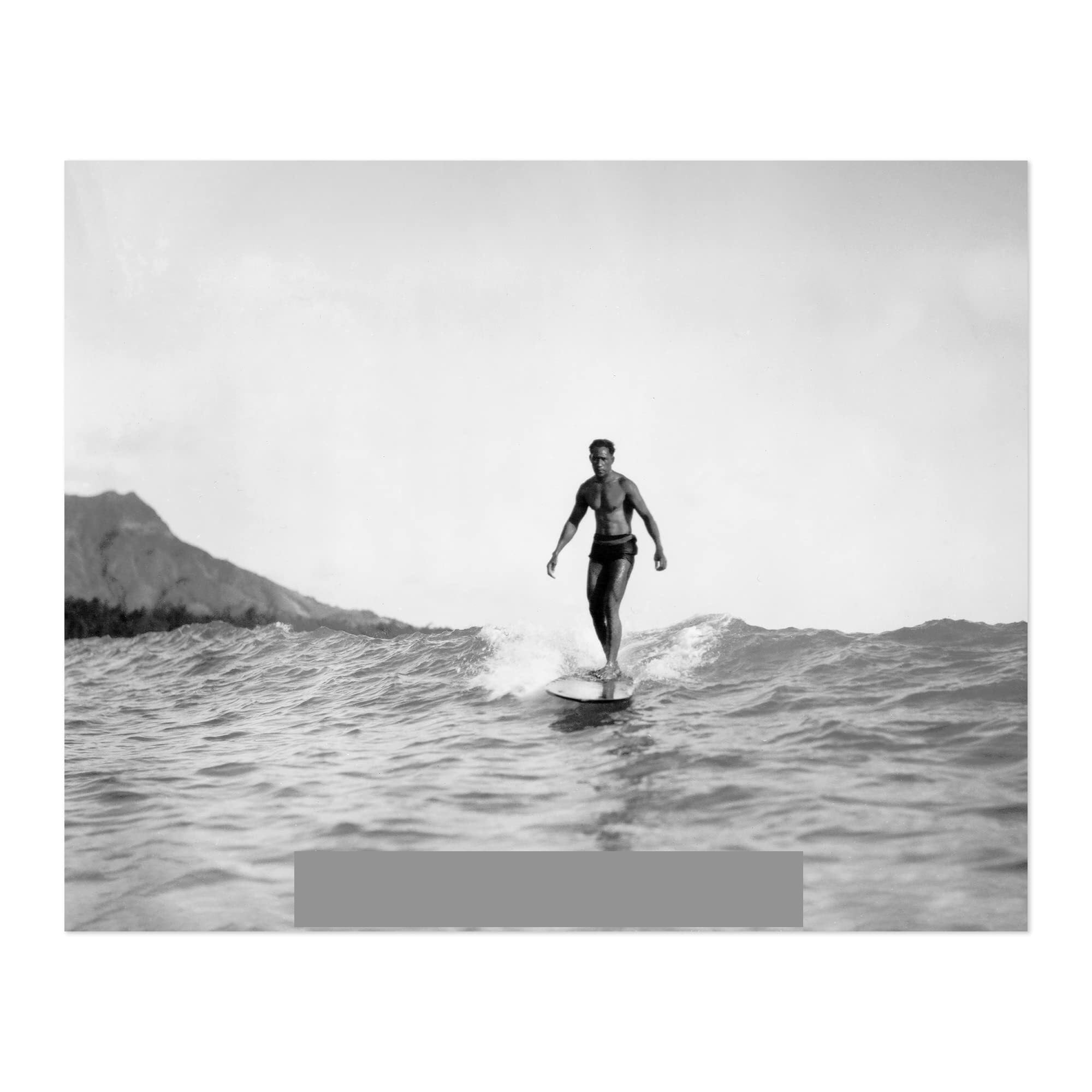 Vintage 1929 The Surf Rider Photo Print Duke Kahanamoku on Surfboard in ...