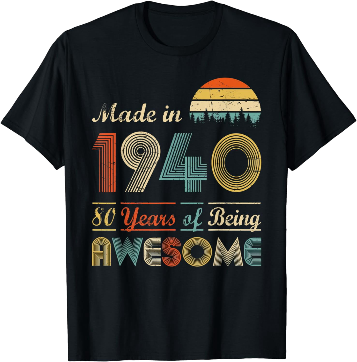 Vintage 1940 Made in 1940 81th birthday 81 years old T-Shirt - Walmart.com