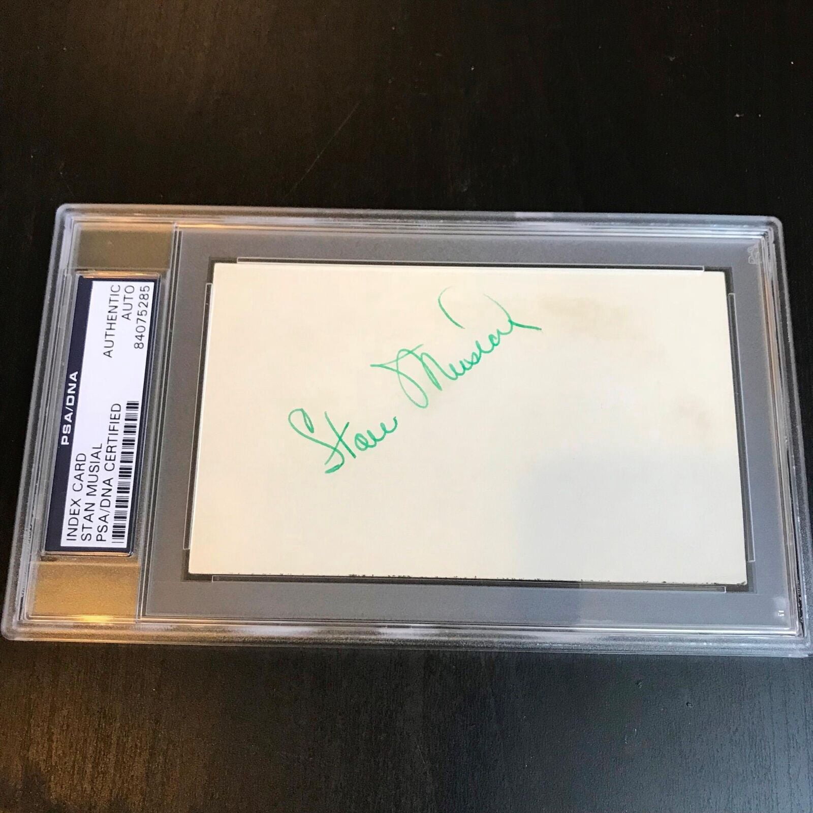 Vintage 1940's Stan Musial Signed Autographed Index Card PSA DNA COA ...