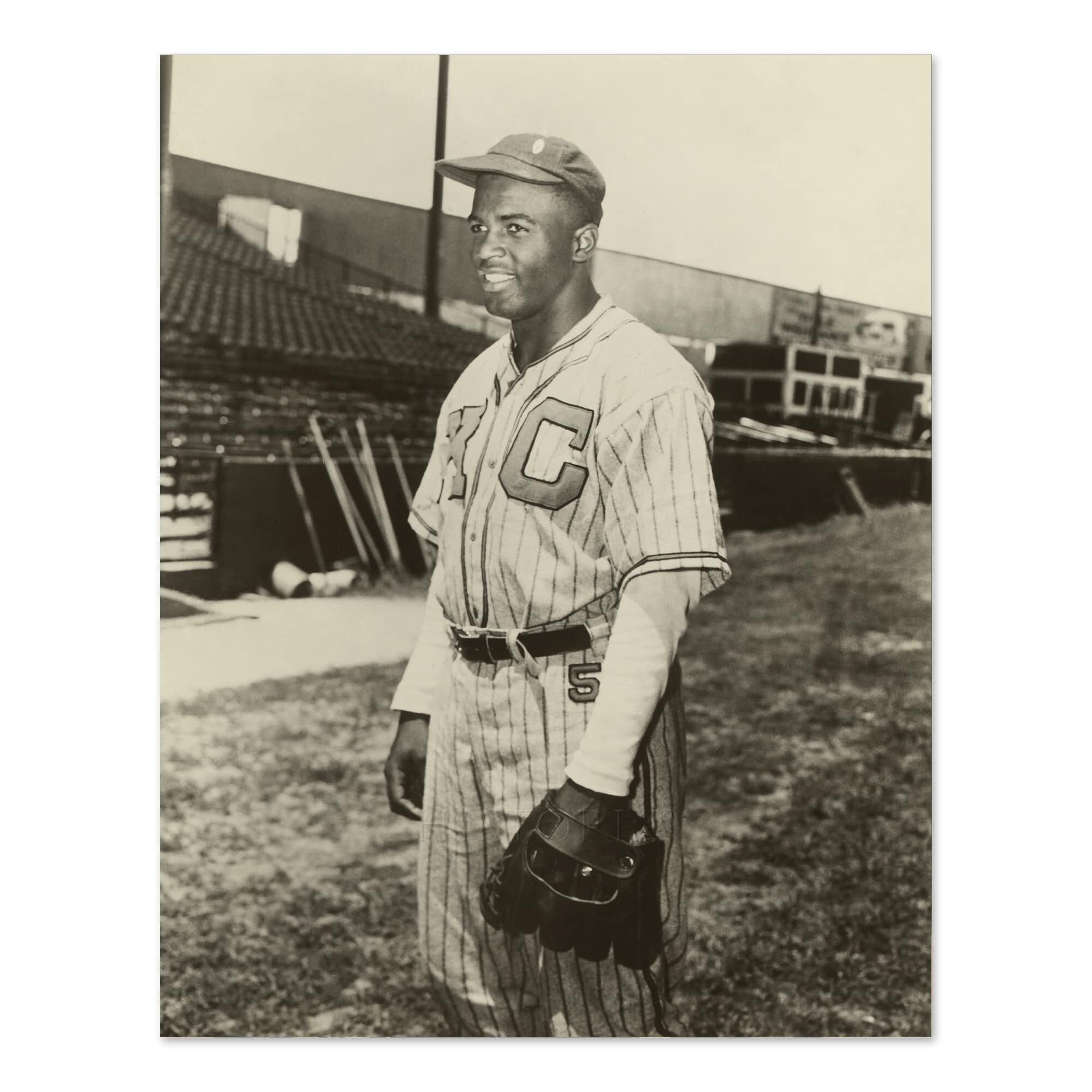 Vintage 1945 Jackie Robinson Poster Photo Print Jackie Robinson in ...