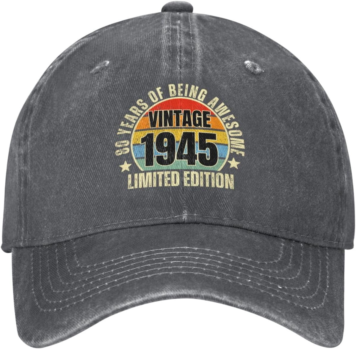 Vintage 1945 Limited Edition 80-Year-Old 80th Birthday Hat Denim ...