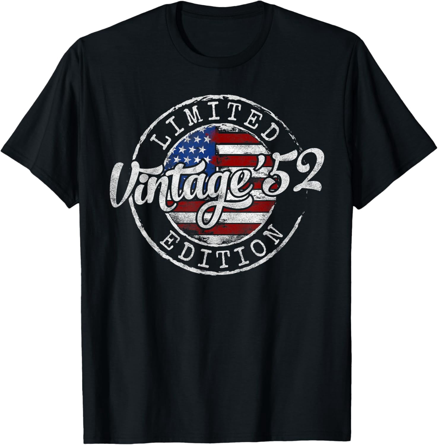 Vintage 1952 Flag Stamp 72nd Birthday Gifts 72 Year Old T-Shirt men and ...