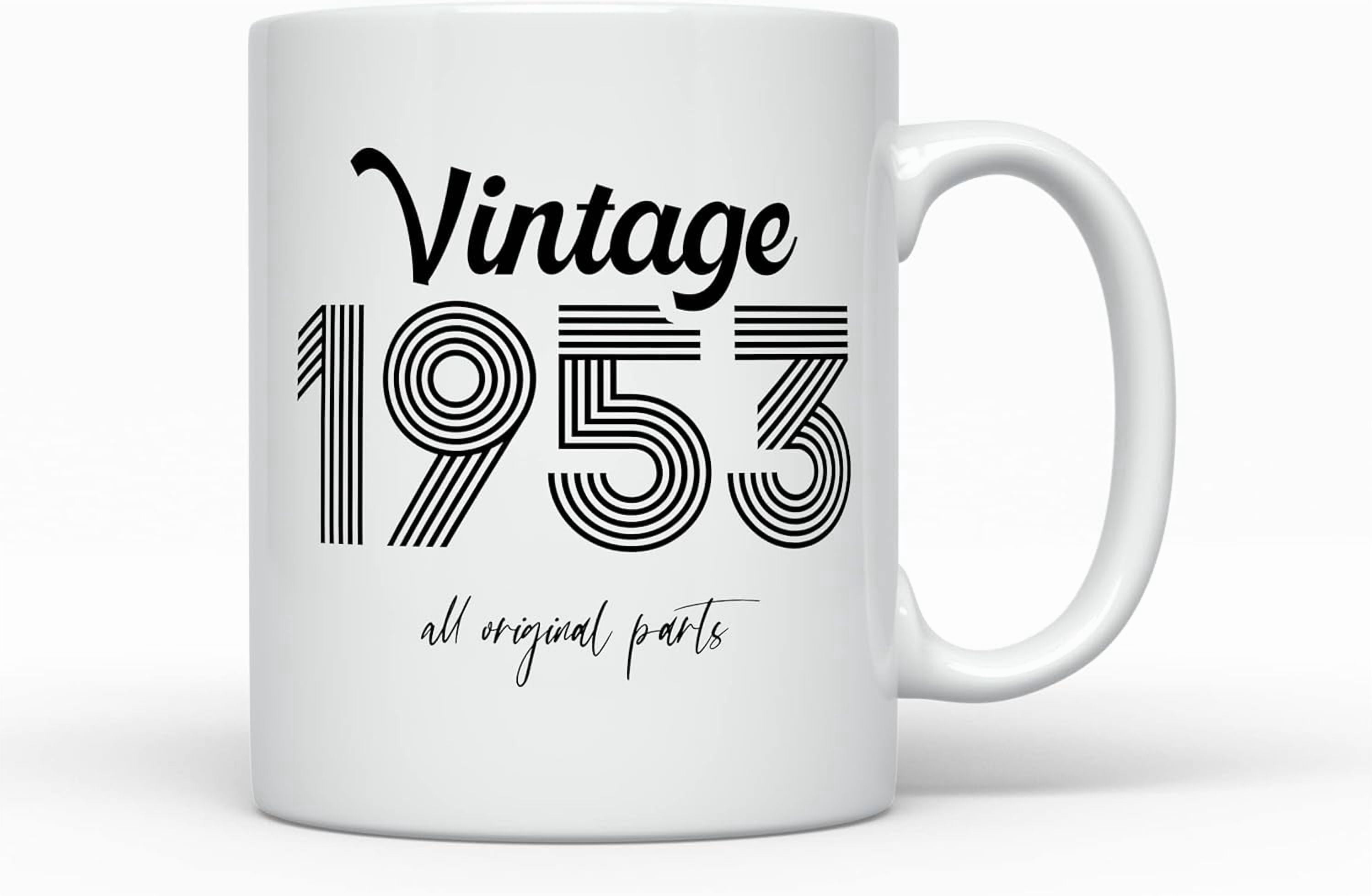 Vintage 1953 Coffee Mug, Born in 1953 Years old, Gift for 70th Birthday ...