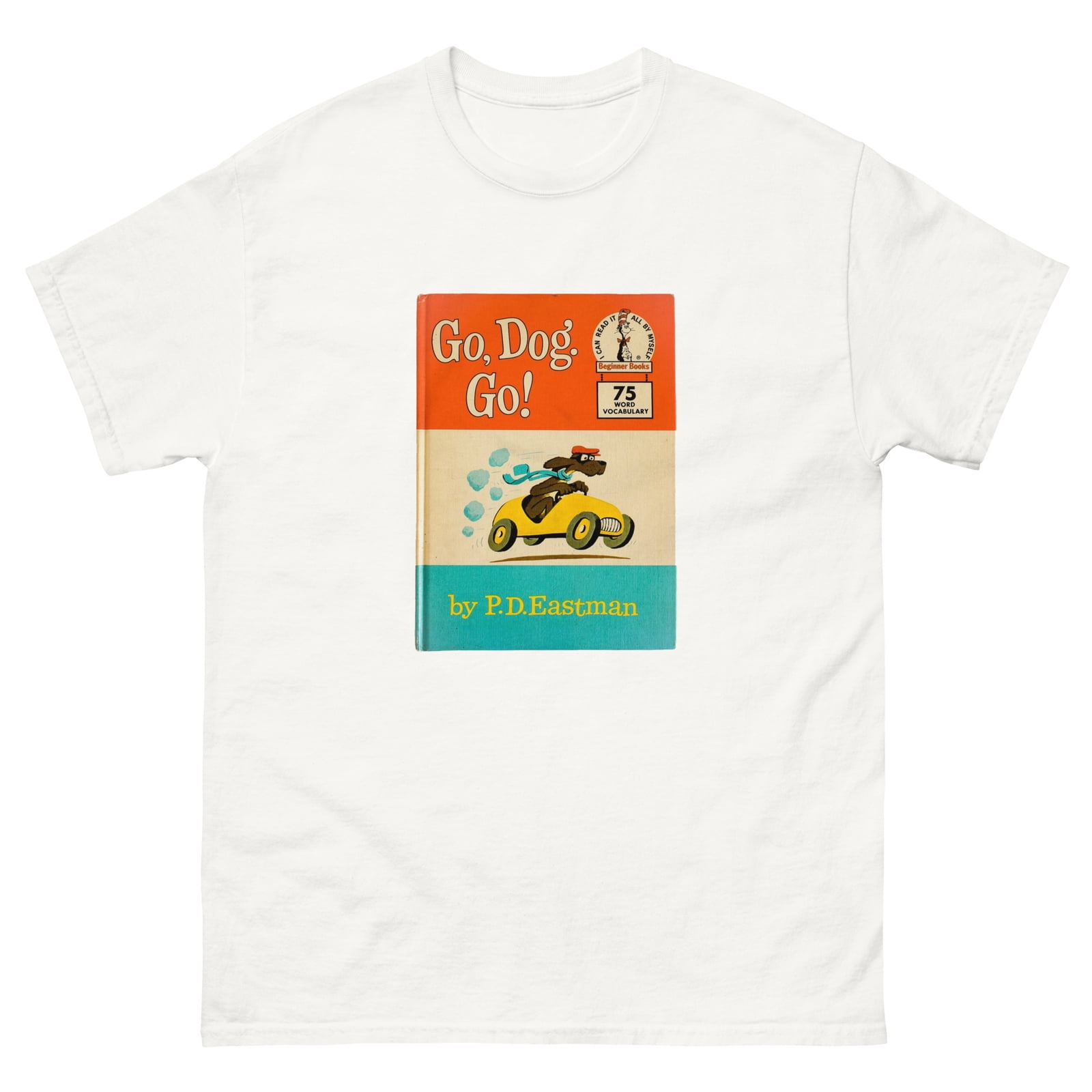 Vintage 1961 Go Dog Go Book Cover Unisex T-Shirt - Walmart.com